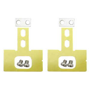 2 Pairs of Replacement T Blade Outliner Trimmer Blades in Silver and Gold with Screws, Sliders and Gaskets