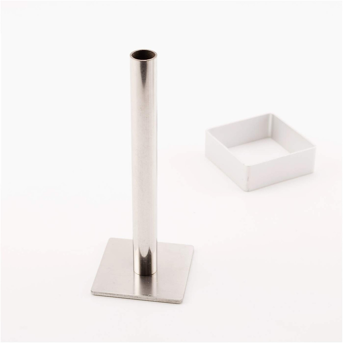 Prettyard Square Shape Aluminium Alloy Pineapple Cake Mold (Small Cake Mold) with Stainless Steel Pusher & Lifter Press Set DIY Dessert Molds Cookie Cutter (10xMolds+1xPress)