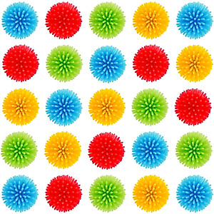 Mini Porcupine Balls Multicolor Hedge Balls for Teens Adults Spiky Colorful Balls Fidget Toys for Teens, Birthday Party Favors (40 Pieces)