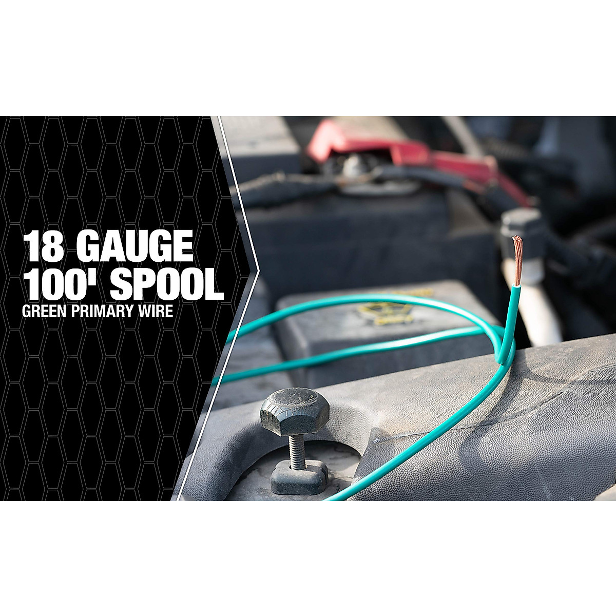 Southwire 55835023 Primary Wire, 18-Gauge Bulk Spool, 100-Feet, Green