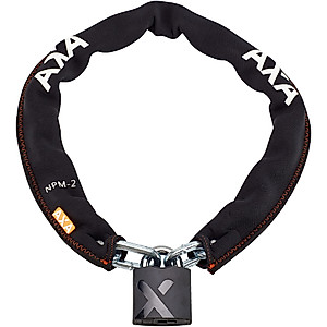 Axa Unisex's Newton Pro Moto Plus 2 Bike Chain Lock, Black, 1000 mm x 9 mm