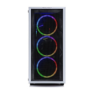 Skytech Gaming Chronos Gaming PC Desktop - AMD Ryzen 5 5600X 3.7GHz, RTX 3070 8GB, 16GB DDR4 3200, 1TB NVME, 650W Gold PSU, Windows 10 Home 64-bit, AC WiFi, White