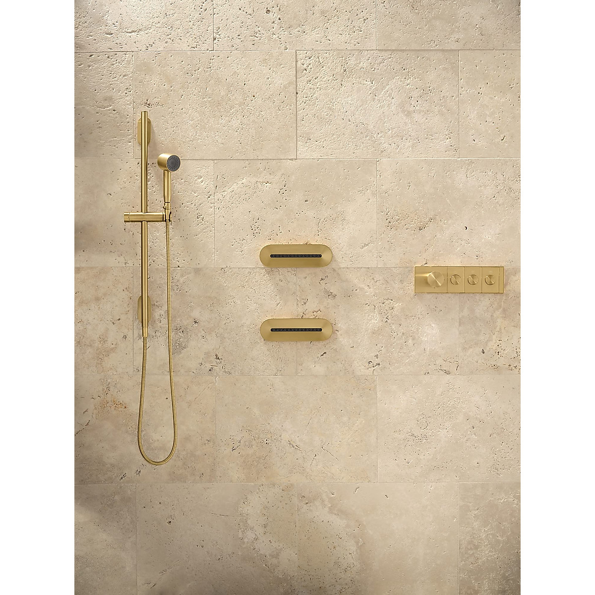 KOHLER 26286-G-2MB Statement Single-Function HAND SHOWER, Maximum Spray Performance & Easy-to-clean Surface, Vibrant Brushed Moderne Brass, 1.75 GPM