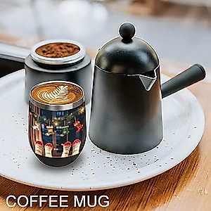 Stainless Steel Insulated Cup, Christmas Socks Xmas Party Print 304 Stainless Steel, Smooth Round Rim Ideal for Office, Home, And Gift Giving