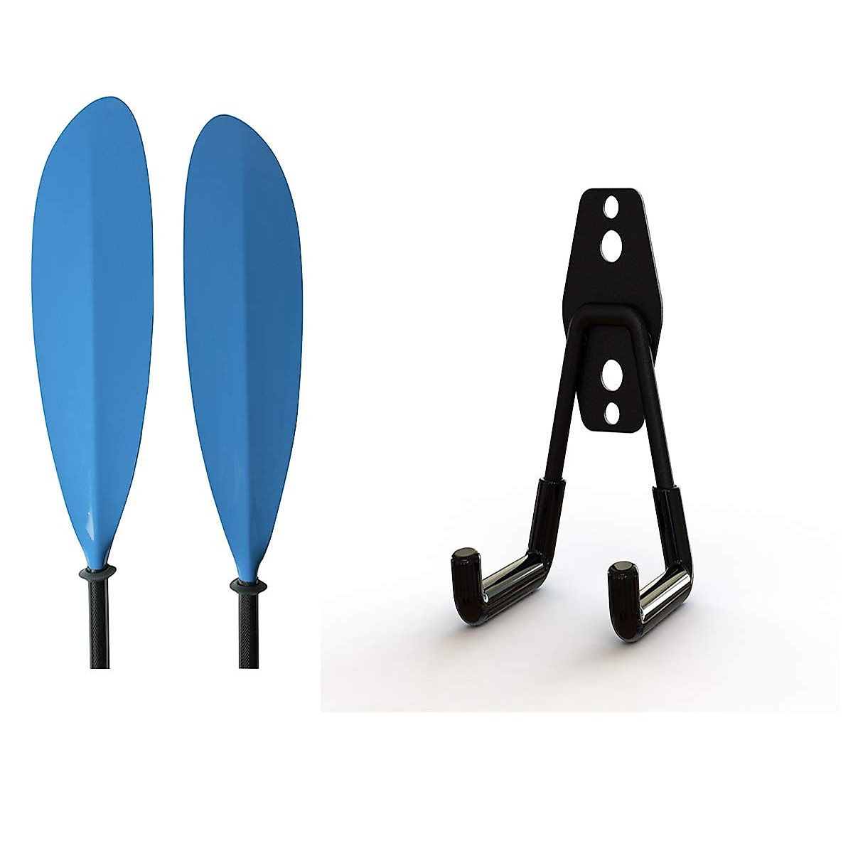 Todefrgu Kayak Oars Holds Rack, Paddle Mount Hanger, Kayak Paddle Wall Hanger, Paddle Rack Perfect for Display & Storage Wall Mounts, for Oar Hangers for Garage, Dock or Shed, NO Paddle - 2-Pcs