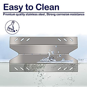 Heat Plate Shield Stainless Steel 16 1/8" Gas Burner Cover Grill Replacement Parts for Members Mark BQ05046-6, BBQ Pro BQ05041-28, BQ51009, Sam's Club, Outdoor Gourmet, 3 Pack Heat Tents
