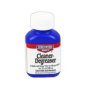Birchwood Casey Fast-Acting Easy-to-Use Cleaner-Degreaser for Gun Cleaning and Maintenance, 3 OZ (90ml)