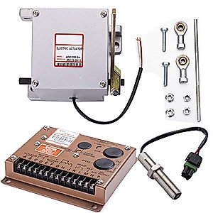 Knowtek ADC225-24V Actuator + Governor ESD5500E + Magnetic Pickup Sensor MPU 3034572 for Generator 1 Set Engine Actuator ADC225-24