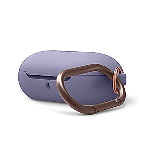 elago Silicone Case Designed for Samsung Galaxy Buds Plus Case (2020) / Galaxy Buds Case (2019) [Lavender Grey] - Full Body Protection, Adhesive Gel Pad