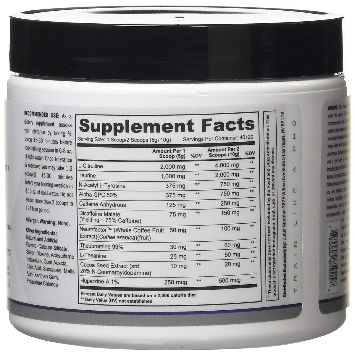 Prevail Pre Workout Powder with Nootropics: Pre Workout for Men and Women, Cutting Edge Energy and Focus Supplement with L Citrulline, Alpha GPC, L Tyrosine, Neurofactor | Rainbow Freeze, 40 SRV