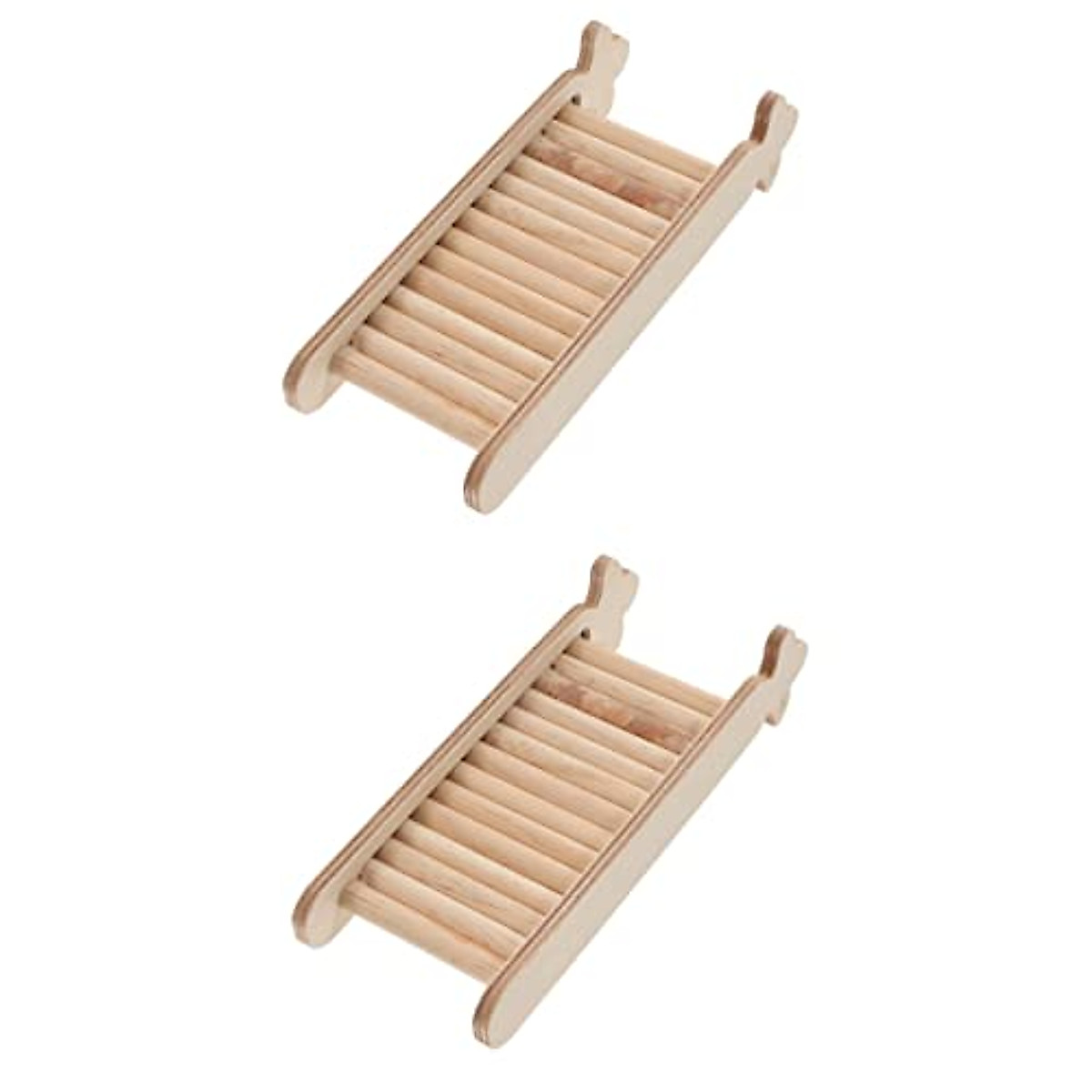 iplusmile 2pcs Hamster Climbing Ladder Hamster Wood Ladder Rat Chew Rat Ladder Hamster Cage Accessories Hamster Toys Cage for Guinea Pigs Wood Ladder Toy Wooden Sports Chinchilla Cage