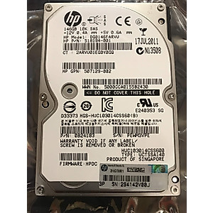 DG0146FARVU Compatible HP 146-GB 6G 10K 2.5 DP SAS (2 Pack)