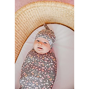 Copper Pearl Large Premium Knit Baby Swaddle Receiving Blanket Gemini