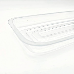 LEMMOM 5 Pack 9'' X 4'' Rectangle Clear Plastic Plant Saucer, Plant Drip Trays for Indoor and Outdoor Plants, Window Sill Shelf Saucer