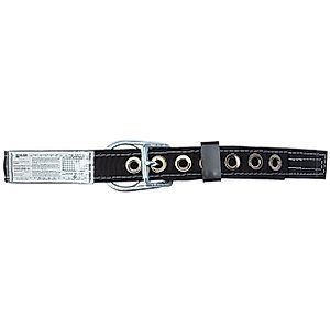 Miller by Honeywell 123N/MBK Single D-Ring Lined Body Belt with 1-3/4-Inch Webbing, Medium, Black