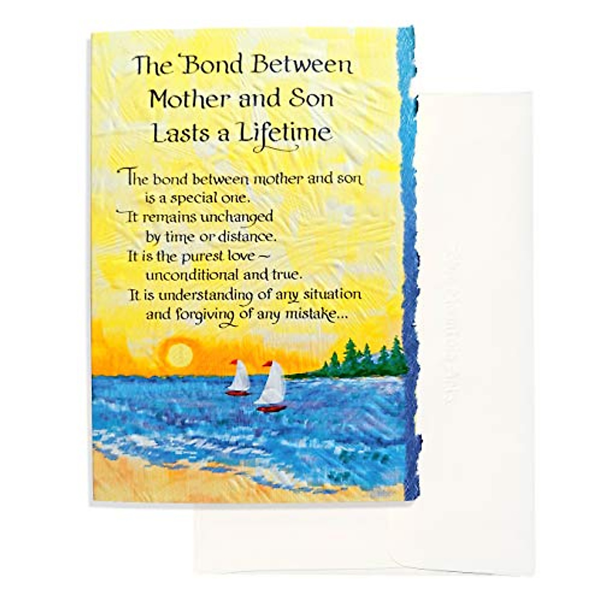 Blue Mountain Arts Greeting Card “The Bond Between Mother and Son Lasts a Lifetime” Is the Perfect Birthday, Graduation, Mother’s Day, or “Just Because” Card for a Mom or a Son (CBM404)
