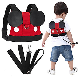 Accmor Kid Harness Leash, Toddler Anti-Lost Harness Leash, Cute Baby Walking Harness Tether Child Assistant Strap for 1-5 Years Boys and Girls to Zoo or Mall