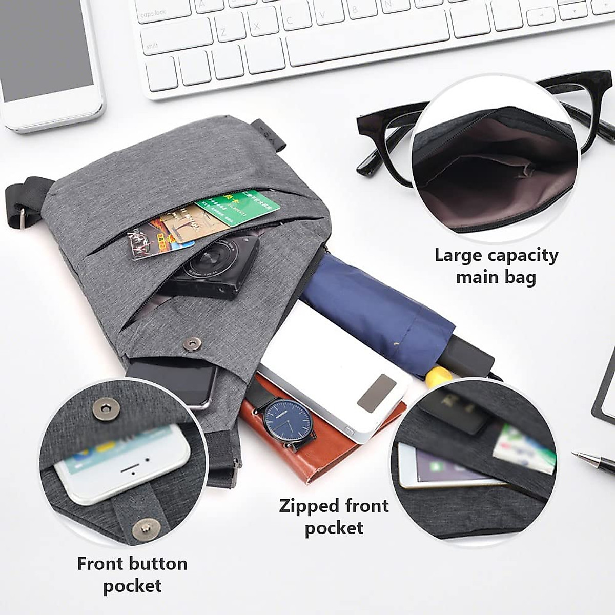 2023 New Personal Flex Bag, Crossbody Sling Bags Chest Shoulder Bags Anti-thief Pocket Bag Side Crossbody Backpack (Black_Left shoulder)