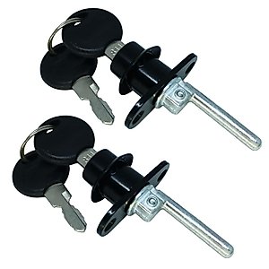 Corgre 2 Pack 16mm Zinc Alloy File Cabinet Lock Drawer Lock Cabinet Lock for Desktop Computer Desk Writing Desk Bookcase File Cabinet Drawer(Black)