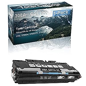 1-Pack (Black) Compatible High Capacity 308A | Q2670A Toner Cartridge use for HP 3700 3700DN 3700DTN 3700N Printer