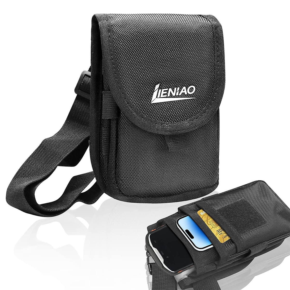 LIENIAO for Zebra TC77 TC70 Barcode Scanner Holster Carrying Case Pouch Compatible for Zebra TC75x, TC75, TC70x, TC70, TC72, TC77,Scanner Case Holder with Adjustable Waist Belt