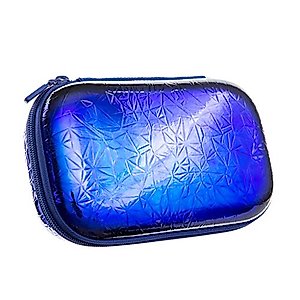 ZIPIT Metallic Pencil Box/Pencil Case/Storage Box, Blue-Green