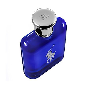 RALPH LAUREN FRAGRANCES Polo Blue - Eau de Toilette - Men's Cologne - Aquatic & Fresh - With Citrus, Sage, and Suede - Medium Intensity - 4.2 Fl Oz