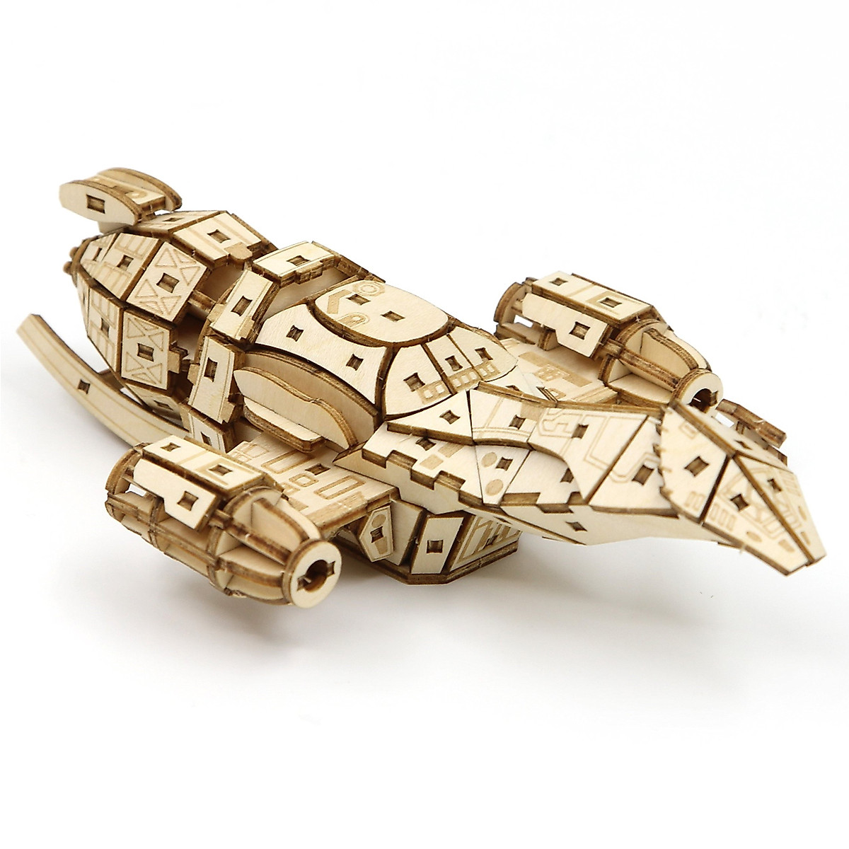 Incredibuilds Firefly Serenity 3D Wood Puzzle & Model Figure Kit (157 Pcs) - Build & Paint Your Own 3-D Movie Toy - Holiday Educational Gift for Kids & Adults, No Glue Required, 12+ 