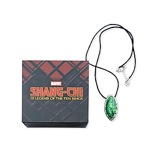 SalesOne LLC Marvel Studios Shang-Chi and the Legend of the Ten Rings Green Pendant Necklace Authentic Prop Replica, Cosplay Costume Accessories | MCU Superhero Comic Book Gifts And Collectibles