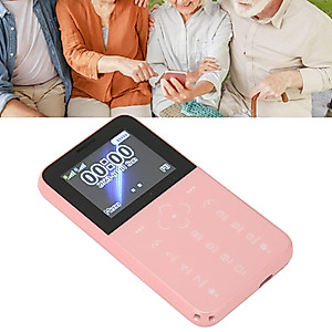 ciciglow Big Button Mobile Phone for Old, 1.8 Inch Screen, 1400MAh Battery, Dual SIM, 2G Network, No Games, Anti Fraud Calls, ABS Material, for Students Elderly (Roseate)