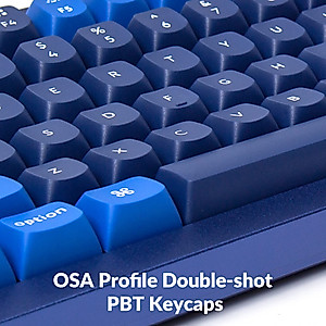 Keychron Q5 RGB QMK/VIA Programmable Macro Wired Custom Mechanical Keyboard with Hot-Swappable Gateron G Pro Brown Switch, 96% Layout Full Aluminum Double Gasket for Mac Windows Linux(Blue)