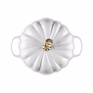 Le Creuset Enameled Cast Iron Figural Pumpkin Braiser, 2.75 qt., White