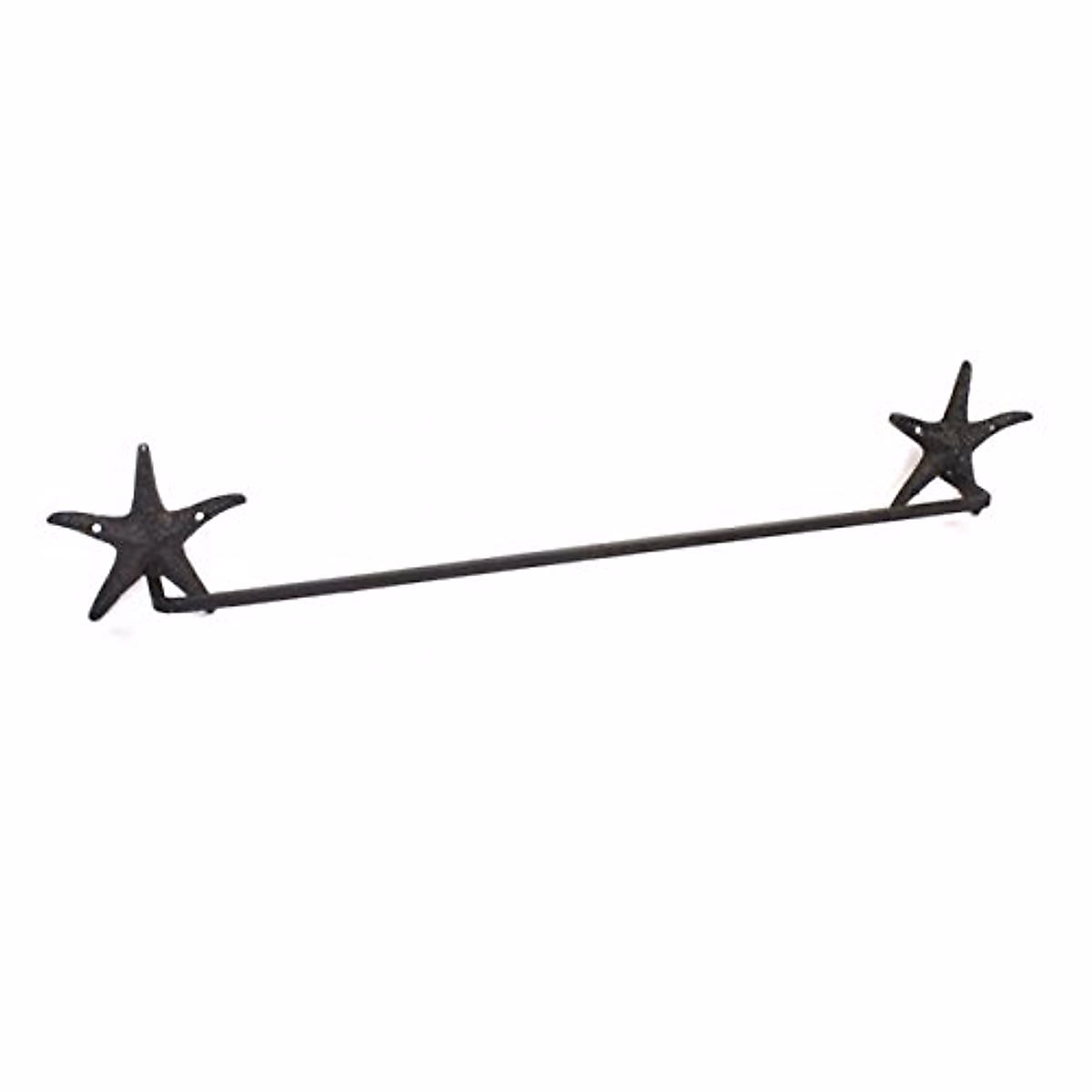 Hampton Nautical Cast Iron Starfish Large Bath Towel Holder 28" Bathroom Beach Home Decorating