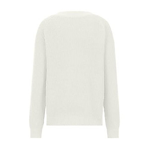 Womens Ribbed Knit Sweaters Long Sleeve Button Down V Neck Pullover Tops Casual Loose Plain Jumper Fall Winter White
