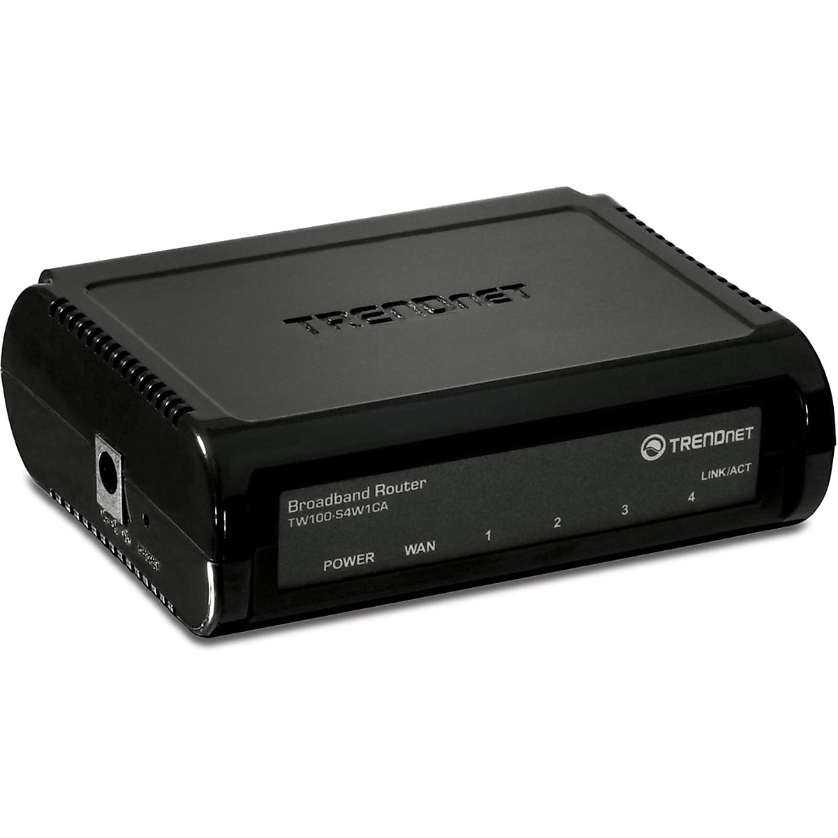 TRENDnet 4-Port Broadband Router, 4 x 10-100 Mbps Half-Full Duplex Switch Ports, Instant Recognizing, Remote Management, MAC Address Control to Allow Or Deny Access, Black, TW100-S4W1CA