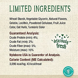 Nylabone Nutri Dent Natural Dental Fresh Breath Flavored Chew Treats Small - Up to 15 Ibs. 64 Count