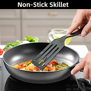 JOOBYFOD Nonstick Frying Pan, 8 Inch Skillets and Frying Pans with Removable Handle, Honeycomb Cooking Surface Cast Iron Pan Dishwasher Safe, Oven Safe To 500°F