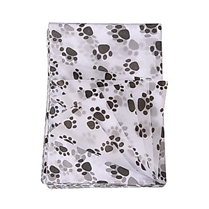 Berolle 30 Sheets Paw Print Tissue Paper Gift Wrapping Tissue Paper for Weddings Birthday Party Baby Showers DIY Crafts