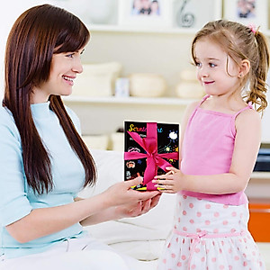 IRuiYinGo Scratch Art Paper for Kids - 64Pcs Rainbow Magic Scratch Off Sheet for DIY Art Craft Project, Birthday Christmas Easter Gifts Party Favors