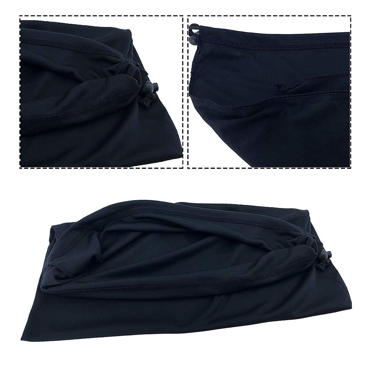 KOOUMOS Motorcycle Helmet Bag Ski Bag Backpack Large Storage Carrying Bags for Sport Riding Travel Motorcycle Bicycle Made of Nylon Cloth with Drawstring Bag (M*2Pack