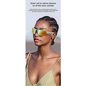 Smart Glasses: Blue Light Filtering & Polarized Sunglass Lenses - Low Latency Audio - Built-in Mic & Speakers - Touch & Voice Assistant Compatible