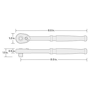 TEKTON 3/8 Inch Drive x 8 Inch Quick-Release Ratchet | SRH11108
