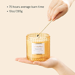 LA JOLIE MUSE Pumpkin Chai Scented Candle, Fall Candles, Natural Soy Candles for Home Scented, 75 Hours Long Burning, 10 oz