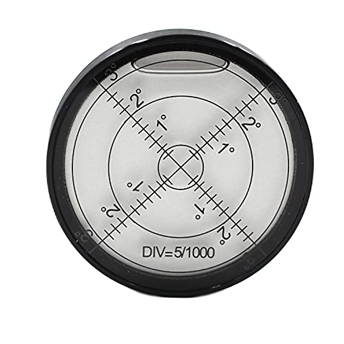 Chiloskit Aluminium Precision Spirit Bullseye Round Bubble Level Tool Rv Campers Leveling Circular Bubble Inclinometers for Surveying Instruments and Tribrachs, Ø2.4",Accuracy 15'/2