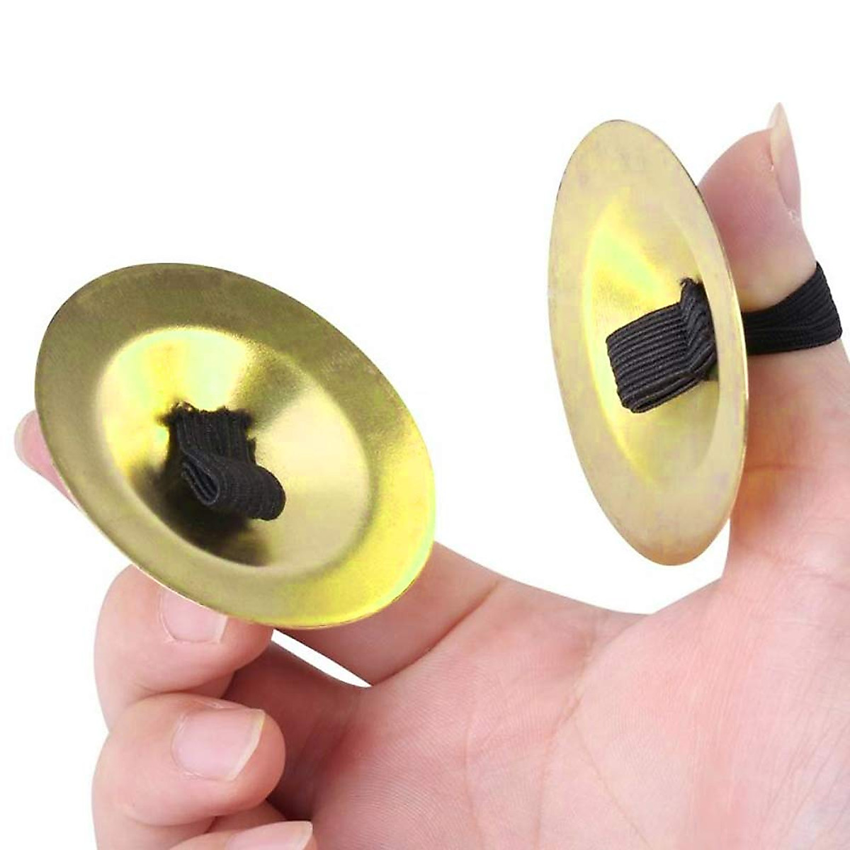 bjlongyi Belly Dance Finger Cymbal Durable Brass Material,1pair as Your Musical Instrument Accessories GOLD