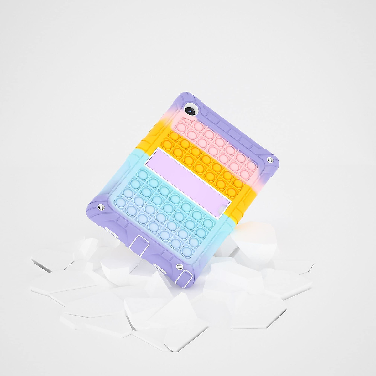 XZC Samsung Galaxy Tab A8 Case 10.5'' 2022 (SM-X200/X205/X207) Heavy Duty Shockproof Push Pop Cover with Pencil Holder/Carrying Shoulder Strap (Samsung Galaxy Tab A8 10.5 Inch 2022)