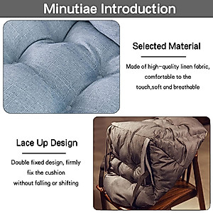 RUNLAIKEJI One-Piece Office Chair Cushion,Thickened and Soft Chair Cushion,Non Slip seat Cushion,Desk Chair Cushion with tie,Office Chair Cushions for Back,Suitable for Home and Office use