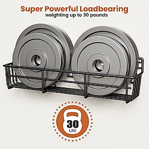 Mystozer 5 Pack Spice Rack Seasoning Organizer Wall Mount, Hanging Spice Organizer Shelf for Kitchen Cabinet, Wall, Pantry Door (Jars Are Not Included)