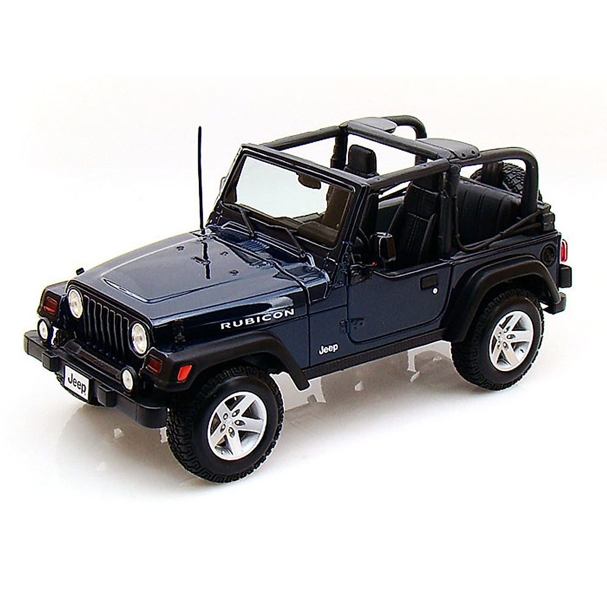Maisto Jeep Wrangler Rubicon, Blue 31663-1/18 Scale Diecast Model Toy Car