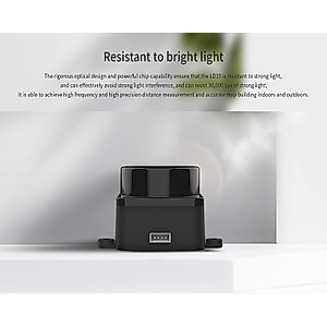 innomaker DTOF LiDAR Time-of-Flight Lidar STL-19P, 360 Degree Omni-Directional Laser Scanning，Anti-Glare 60000Lux, 5000Hz ranging Frequency, 12m Radius ranging, Support ROS/ROS2